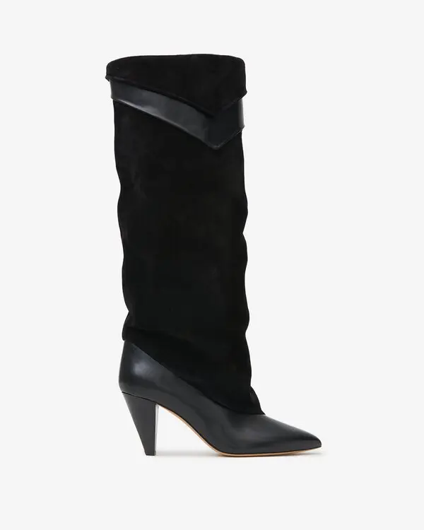 Isabel Marant Étoile Lezra Heeled Boots - Black