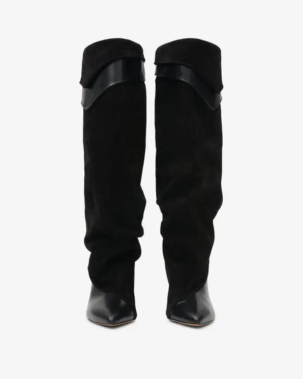 Isabel Marant Étoile Lezra Heeled Boots - Black