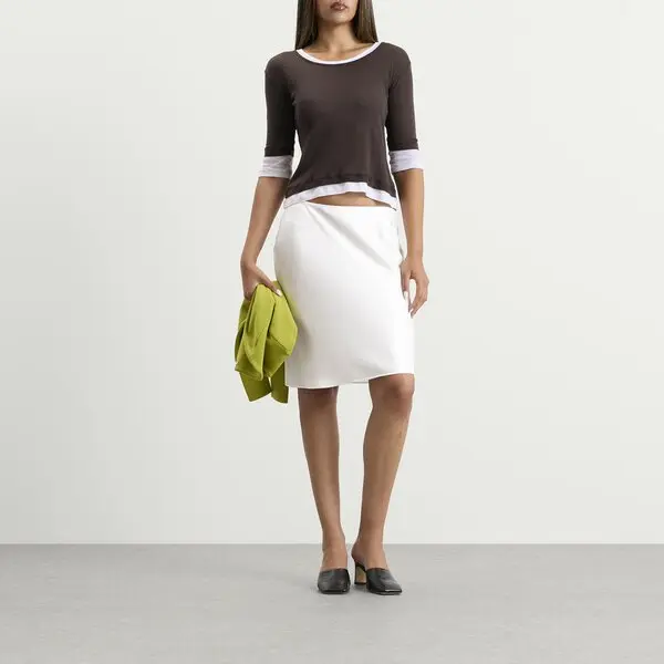 LESET Barb Slip Skirt