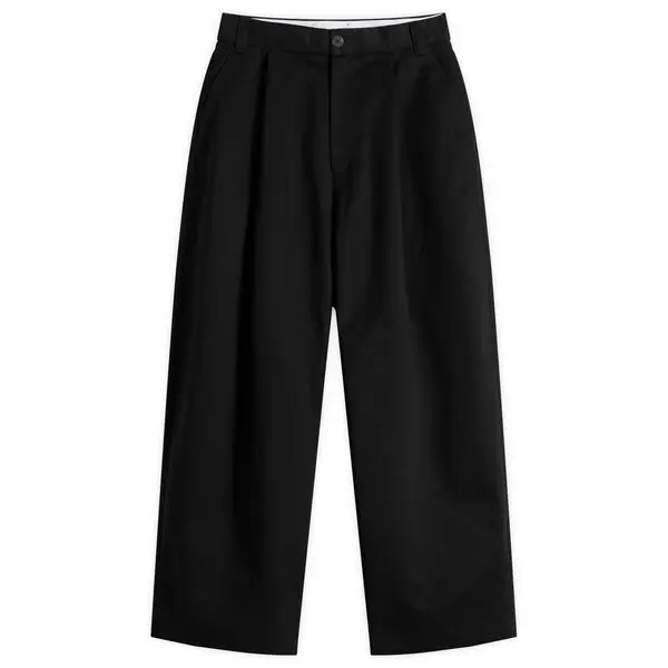 Studio Nicholson Sorte Deep Pleat Volume Pant - Black