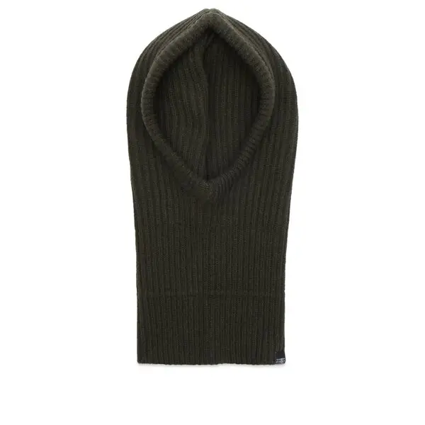 MAISON MARGIELA Rib Knit Balaclava - Khaki