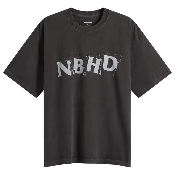NEIGHBORHOOD Ss-14 Pigment Dyed T-shirt - Black
