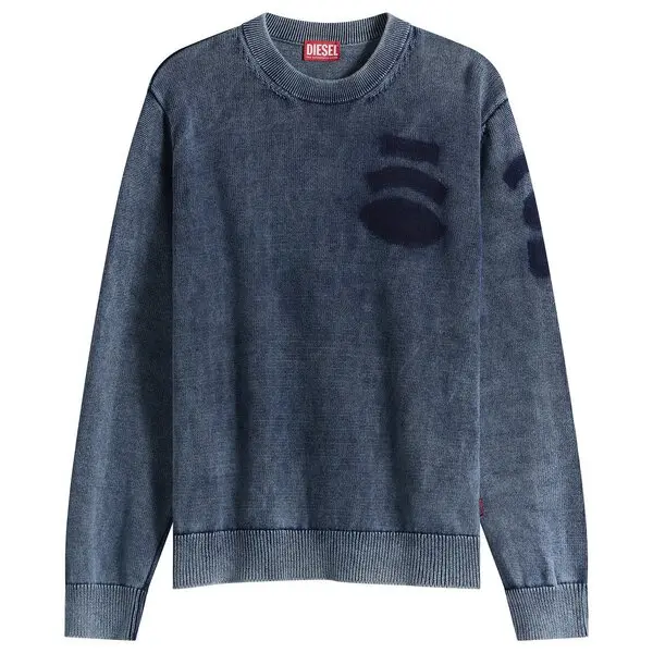 DIESEL® 7g Patches Knit Jumper - Peacoat