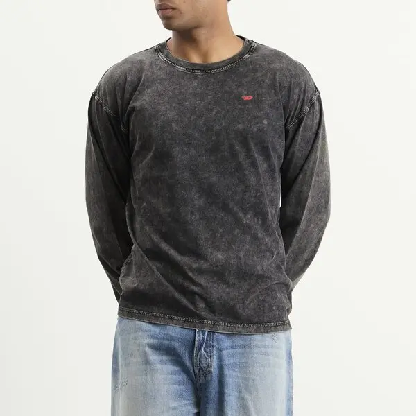 DIESEL® Garment Dyed Long Sleeve T-shirt