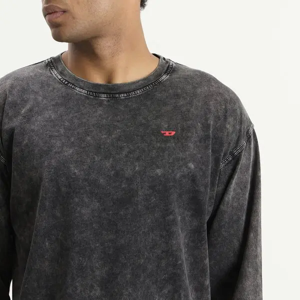 DIESEL® Garment Dyed Long Sleeve T-shirt
