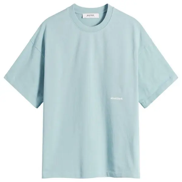 ABOUT:BLANK Box Logo T-shirt - Tourmaline/ecru