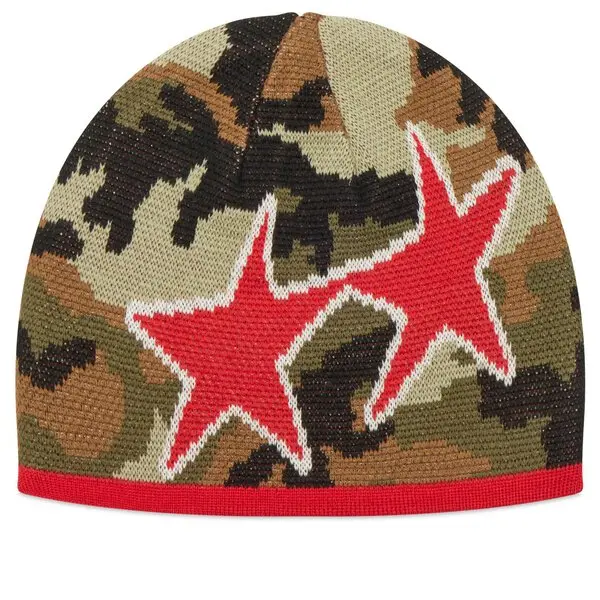 TWOJEYS Reversible Icon Beanie - Camo/red