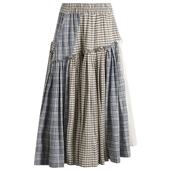 STORY MFG. Precious Patchwork Pine Skirt Presented By - Multi