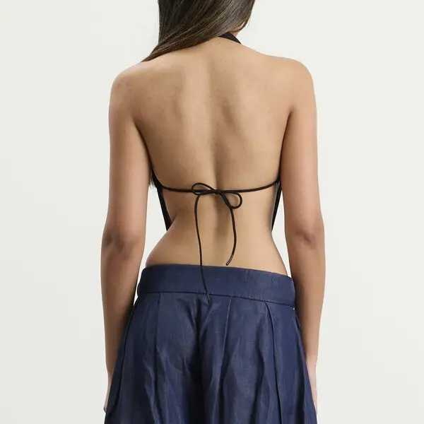 PEACHY DEN Blanche Halter Top