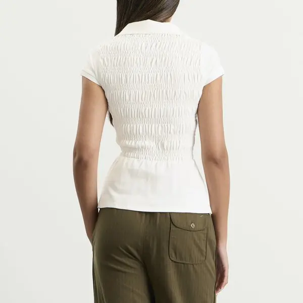 PEACHY DEN Ferdinand Polo Top