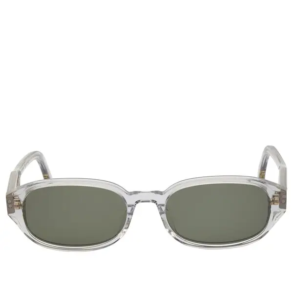 OSCAR DEEN Pellerin Oval Sunglasses - Crystal/moss