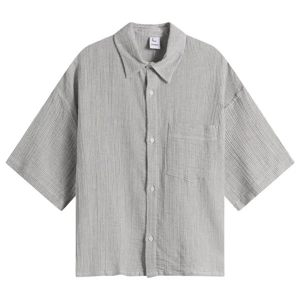 WON HUNDRED Maza Short Sleeve Shirt - White Combi