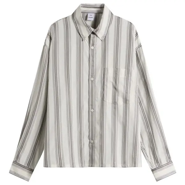 WON HUNDRED Maza Stripe Shirt - Rock Ridge Combi