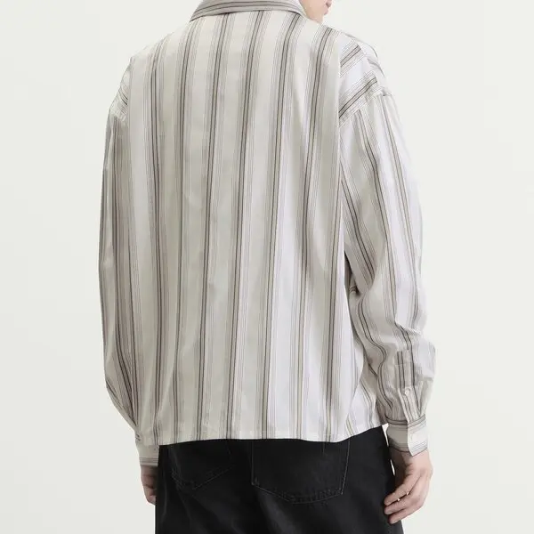 WON HUNDRED Maza Stripe Shirt - Rock Ridge Combi