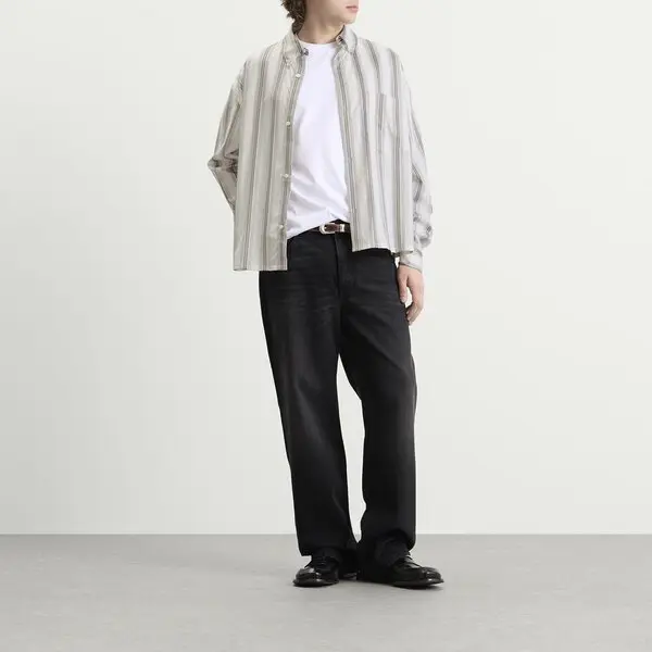 WON HUNDRED Maza Stripe Shirt - Rock Ridge Combi