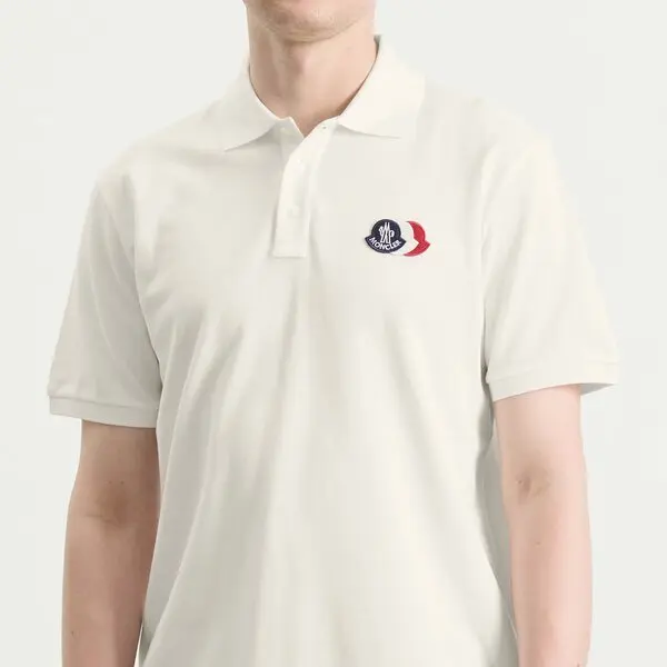 Moncler Cotton Pique Logo Polo