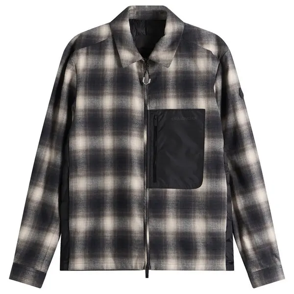Moncler Cornisello Check Shirt Jacket - Black