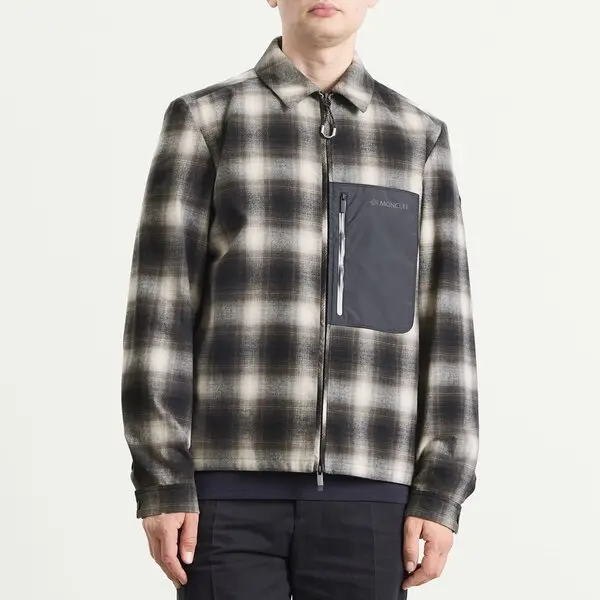 Moncler Cornisello Check Shirt Jacket