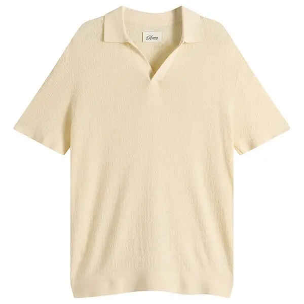 RONNING X Textured Polo Shirt - Stone