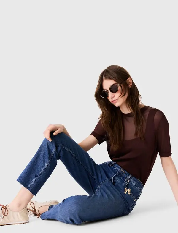 Maje Skinny Jeans With Brooch