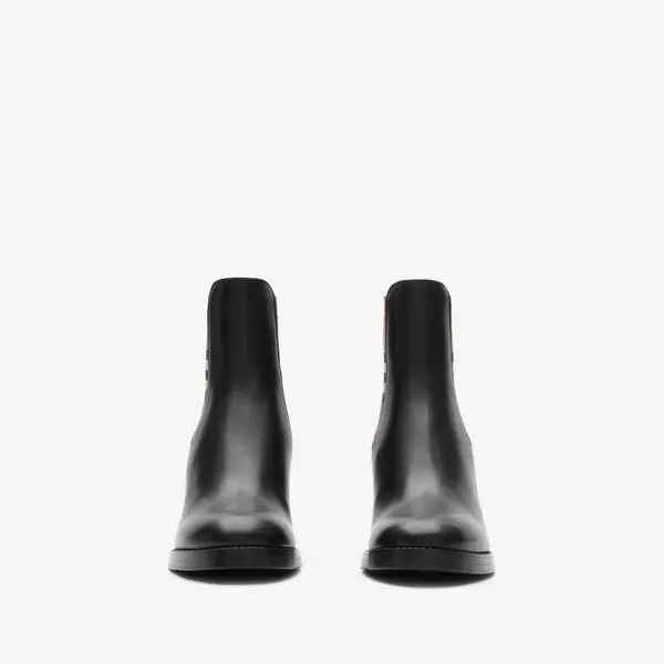 Burberry Leather Hampstead Heel Boots