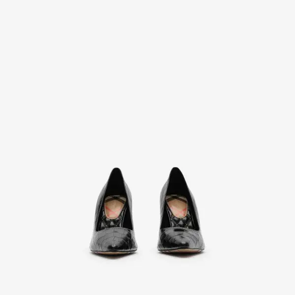 Burberry Crocodile-effect Leather Dame High Pumps