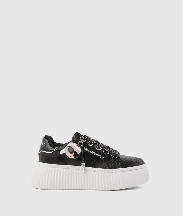 Karl Lagerfeld Ikon Nft Kreeper Platform Sneakers - Black