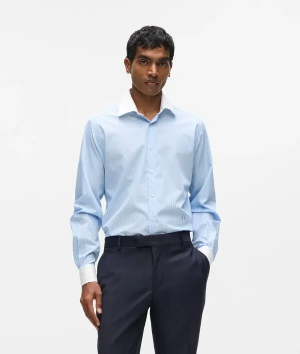 Karl Lagerfeld Striped Shirt - Light Blue