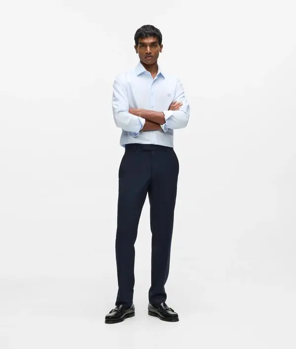 Karl Lagerfeld Modern-fit Tailored Pants - Navy