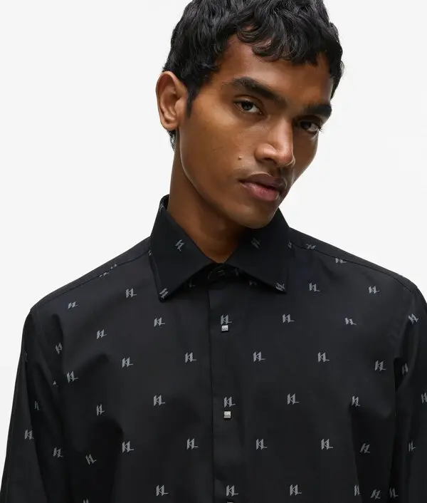 Karl Lagerfeld All-over Monogram Shirt