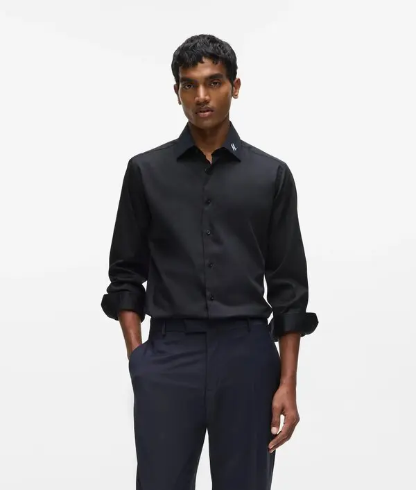 Karl Lagerfeld Monogram Shirt - Black/white