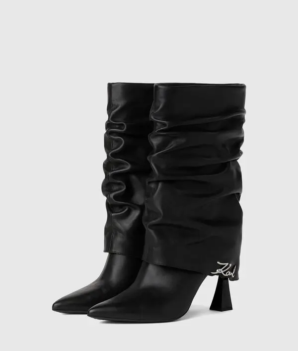 Karl Lagerfeld Debutante Midi Slouch Boots