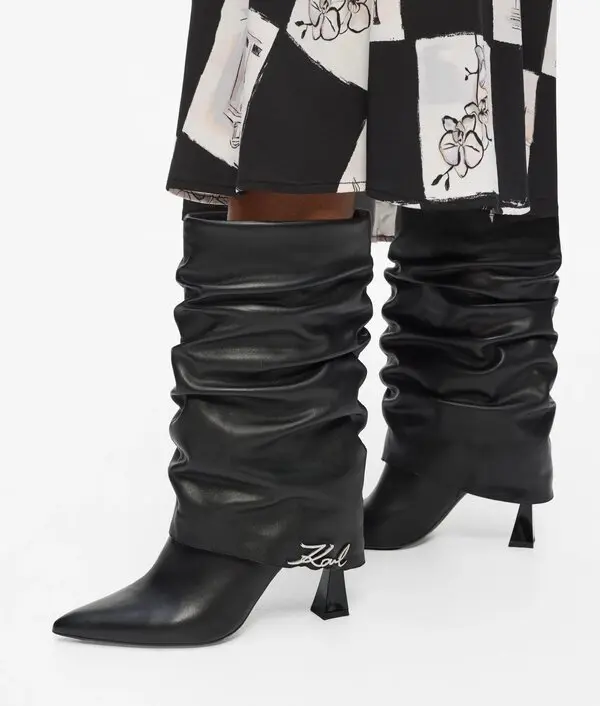 Karl Lagerfeld Debutante Midi Slouch Boots