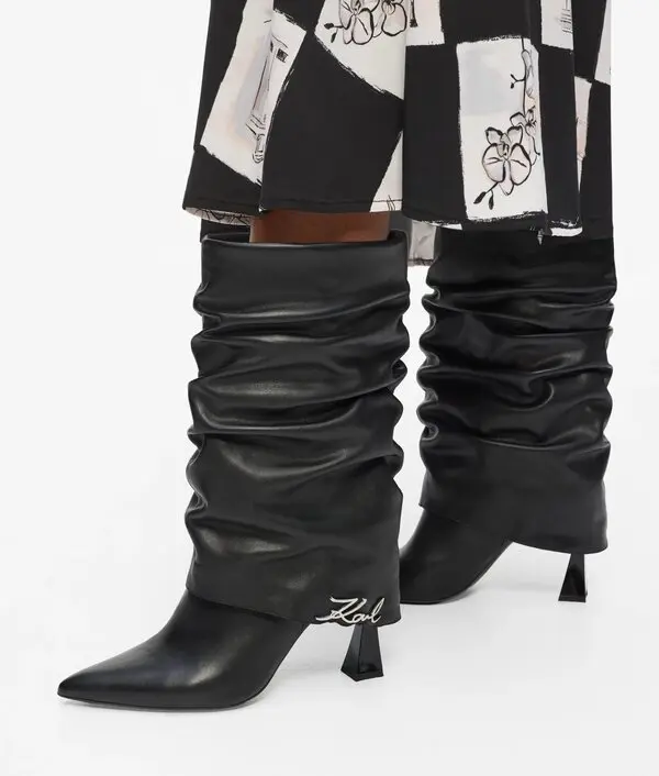 Karl Lagerfeld Debutante Midi Slouch Boots