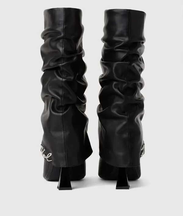 Karl Lagerfeld Debutante Midi Slouch Boots