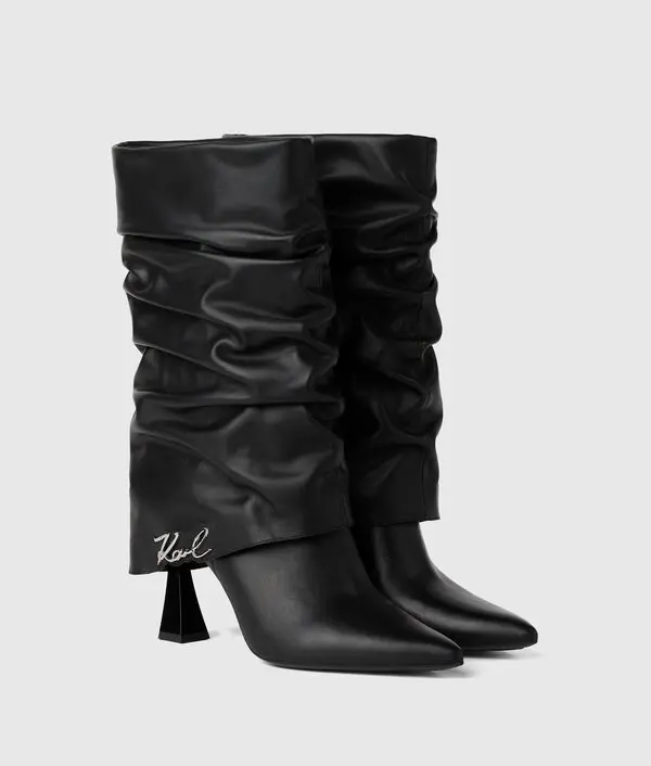 Karl Lagerfeld Debutante Midi Slouch Boots