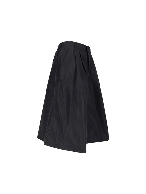 Aspesi Midi Skirt In Technical Fabric - Black