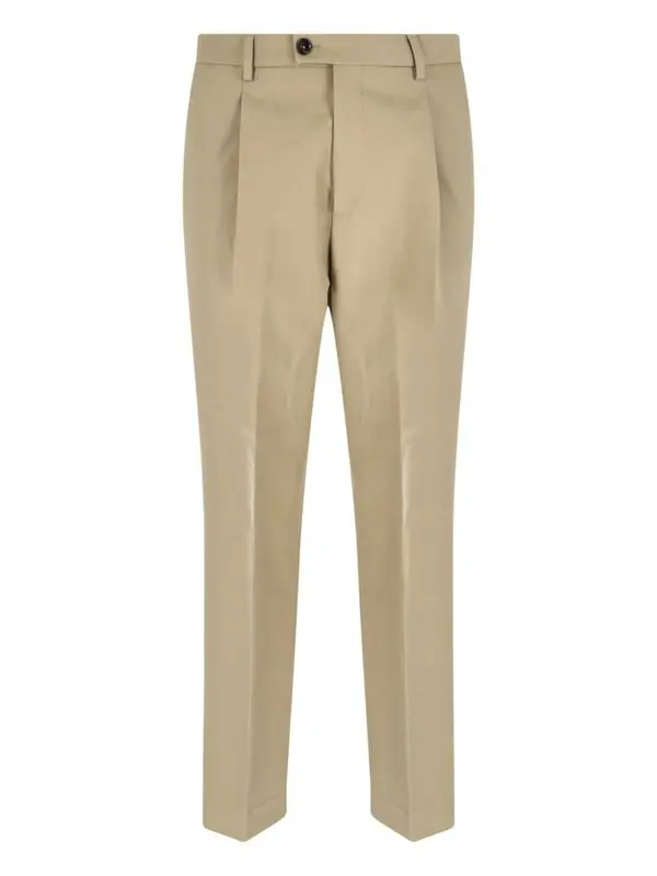 Ermanno Scervino Calvin Klein Straight Tailored Trousers - Beige