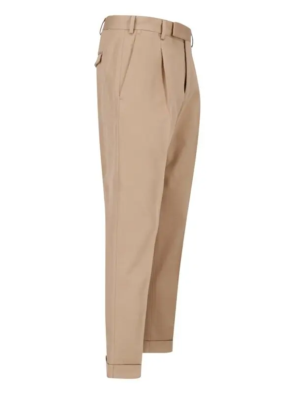 Max Mara Ermanno Scervino Straight Leg Tailored Trousers - Beige