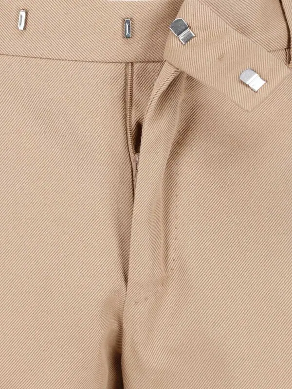 Max Mara Ermanno Scervino Straight Leg Tailored Trousers - Beige