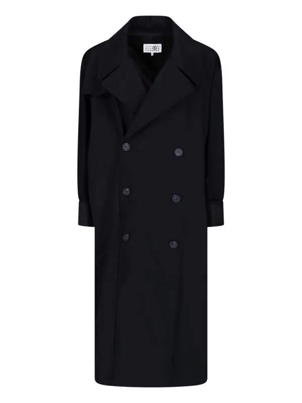 MAISON MARGIELA Cotton Twill Trench - Black