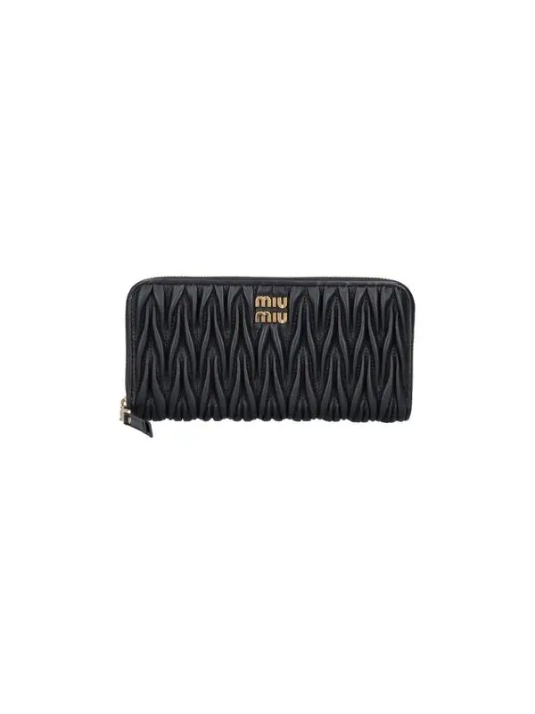 Miu Miu Quilted Nappa Zip Wallet