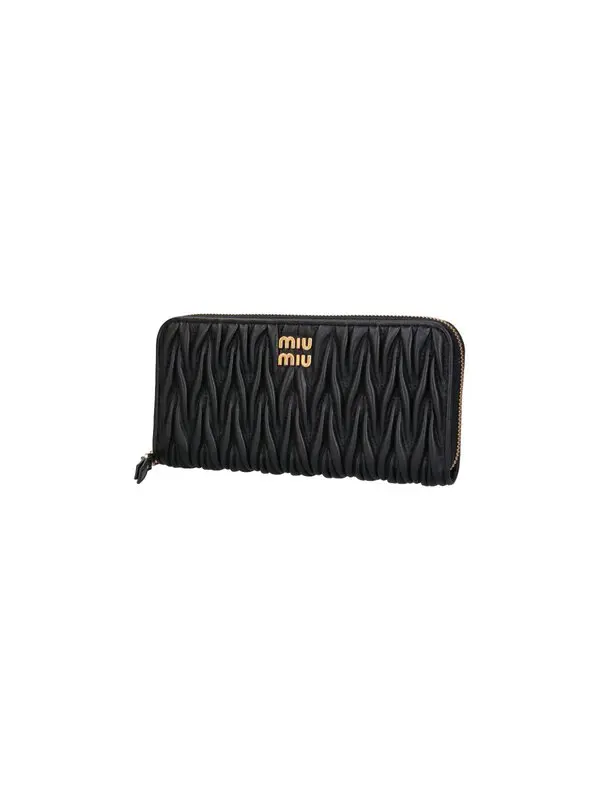 Miu Miu Quilted Nappa Zip Wallet