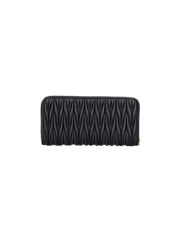 Miu Miu Quilted Nappa Zip Wallet