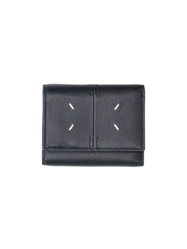 MAISON MARGIELA Tri-fold Wallet "four Stitches - Black