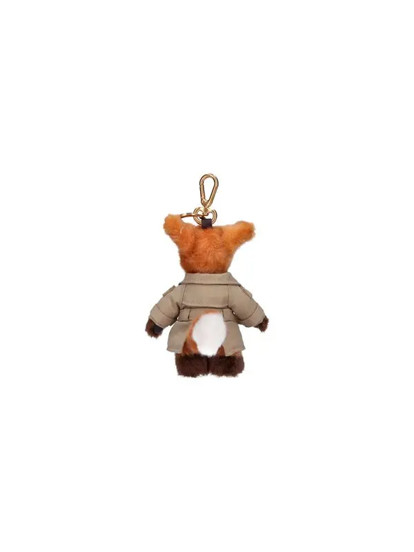 Burberry Fox Keychain Charm - Beige