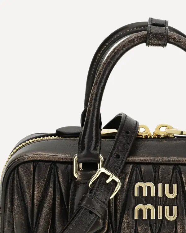 Miu Miu Arcadie Quilted Nappa Leather Handbag