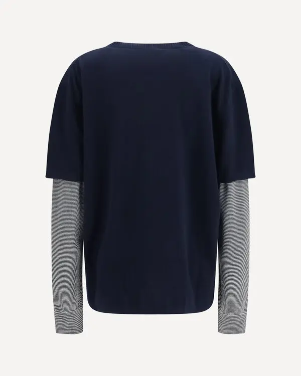 Miu Miu Long-sleeve Layered Sweater
