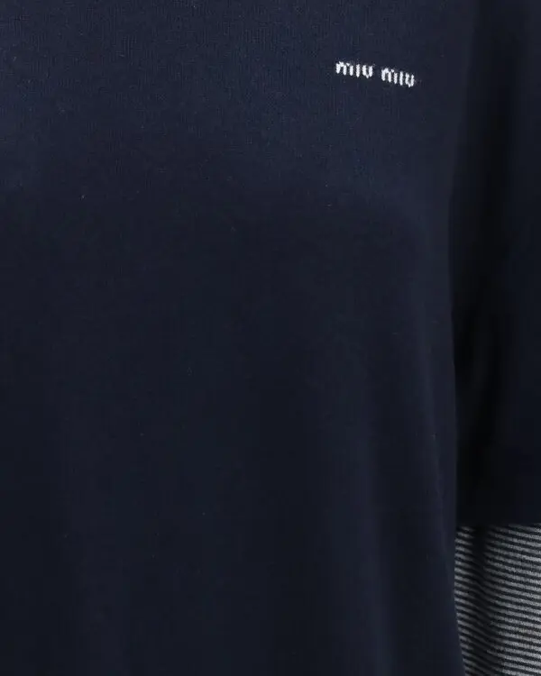 Miu Miu Long-sleeve Layered Sweater