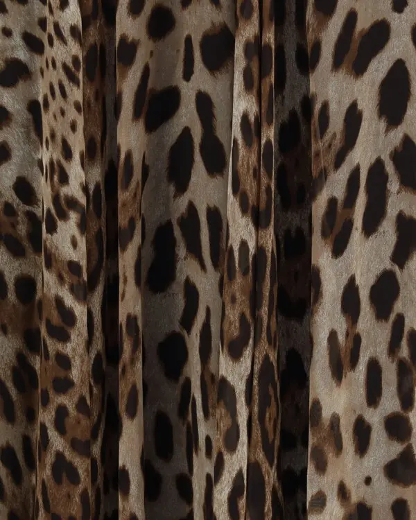 Dolce & Gabbana Leopard-print Chiffon Skirt